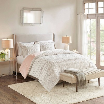 Margot Print Long Faux Fur Comforter Mini Set : Target