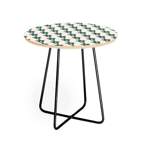 Maritza Lisa Retro Floral Pattern Side Table - Deny Designs : Target