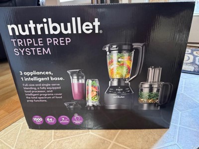 Nutribullet 64oz Triple Prep System Blender And Food Processor : Target