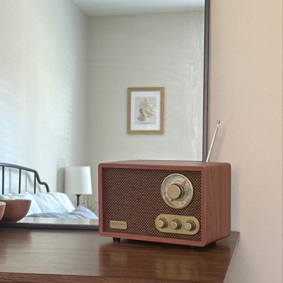 Portable Am/fm Bluetooth Radio Tonal Brown - Hearth & Hand™ With ...