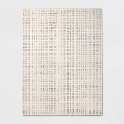 High Low Grid Dorm Area Rug Gray - Threshold™ : Target