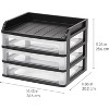 Iris Usa Plastic Clear View Desktop Organizer With Drawers : Target