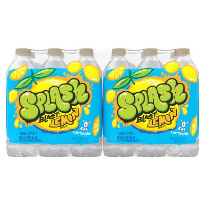 Splash Refresher Lemon Water Beverage - 24pk/0.5l Bottles : Target