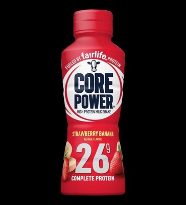 Core Power Strawberry Banana 26g Protein Shake - 14 Fl Oz Bottle : Target