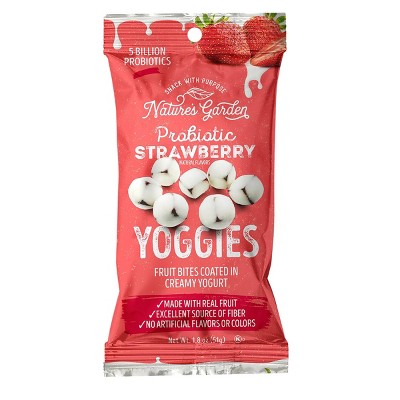 Nature's Garden Snacks Probiotic Yoggies Strawberry Fruit Snacks Bag ...