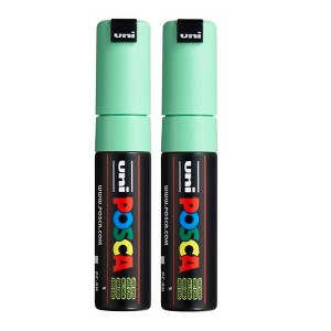 POSCA PC-8K Paint Markers, Broad Chisel Tip (8 mm), Light Green, Pack ...