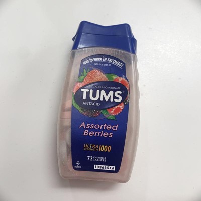 Tums Ultra Strength Antacid Assorted Berries Chewable - 160ct : Target