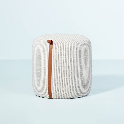 Boucle Upholstered Square Cocktail Ottoman - Oatmeal - Hearth & Hand ...