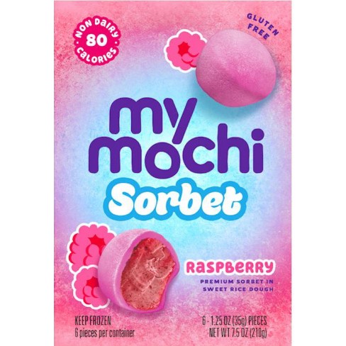 My Mochi Raspberry Sorbet Frozen Dessert - 7.5oz/6ct : Target