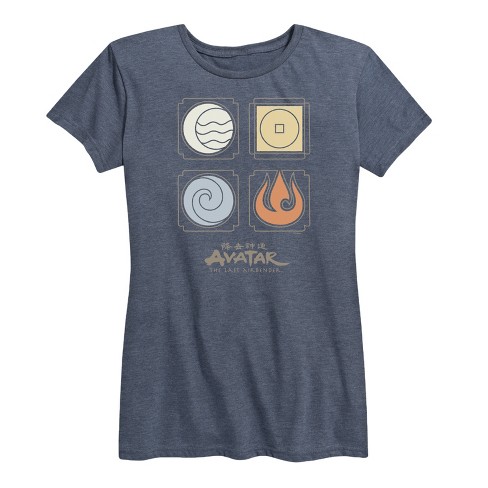 Women's Avatar: The Last Airbender Nations Symbols Short Sleeve Graphic ...