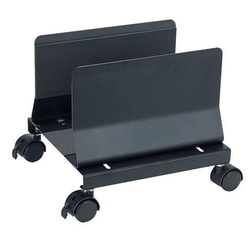 Aidata Heavy Duty Metal Mobile Cpu Stand - Black : Target
