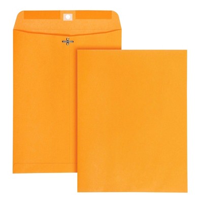 Quality Park Clasp Envelopes In Dispenser, 10 X 13 Inches, Kraft Brown ...