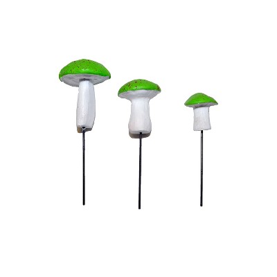 G & F Products MiniGardenn Mushrooms Green Set of 3 (10025GR) : Target