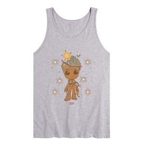 Men's - Guardians Of The Galaxy - Groot Christmas Tree Graphic Tank Top ...