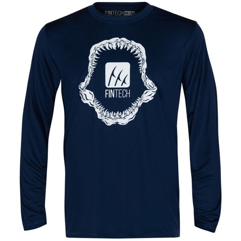 Fintech Cape Fear Sun Defender Uv Long Sleeve T-shirt - Dress Blues ...