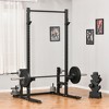 Soozier Power Squat Rack Cage, Multi-function Power Tower, Adjustable ...