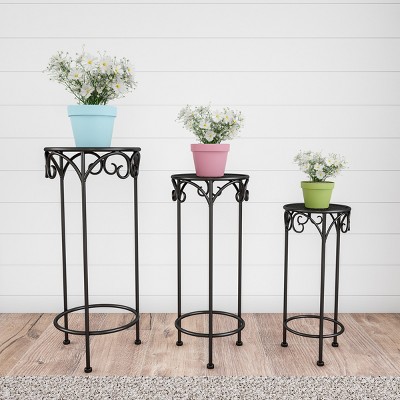Nature Spring 3-tier Nesting Plant Stand, White : Target