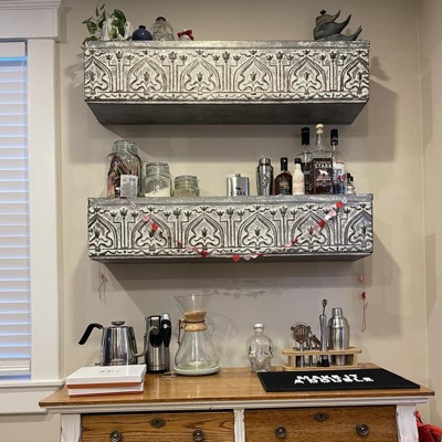 Decorative Wall Shelf Gray - Storied Home : Target