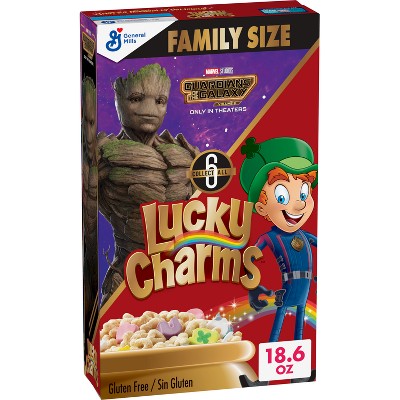 General Mills Family Size Lucky Charms Cereal - 18.6oz : Target