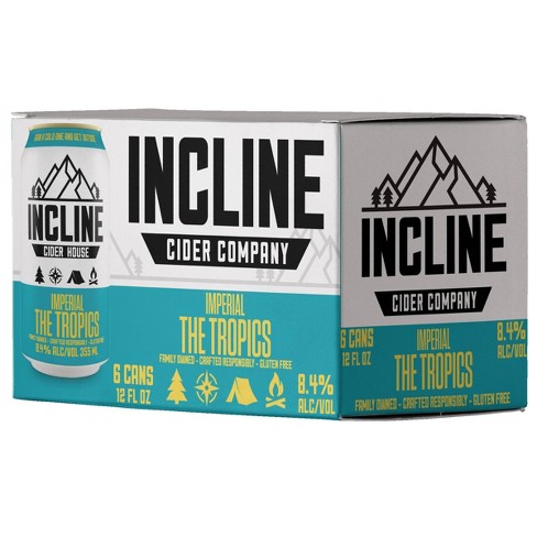 Incline Cider Imperial Tropics - 6pk/12 Fl Oz Cans : Target