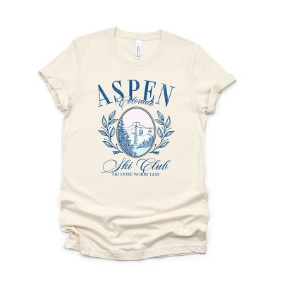 Simply Sage Market Women's Aspen Ski Club Grunge Short Sleeve Graphic ...