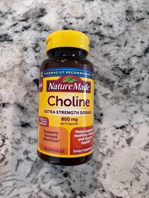 Nature Made Choline Capsules - 60ct : Target