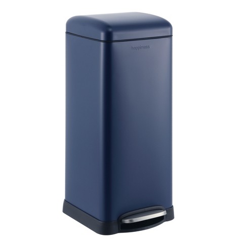 Happimess Betty Retro 8-gallon Step-open Trash Can, Denim Blue : Target