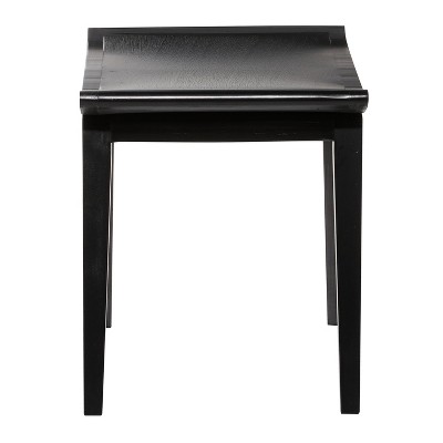 Traditional Wood Stool Black - Olivia & May : Target