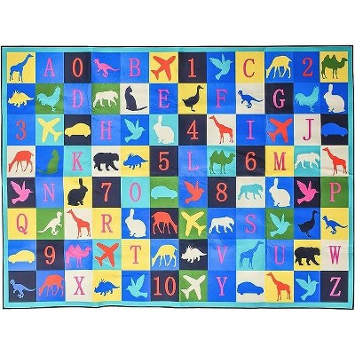 Well Woven Crayola Educational Numbers & Shapes 5' X 7' Area Rug ...