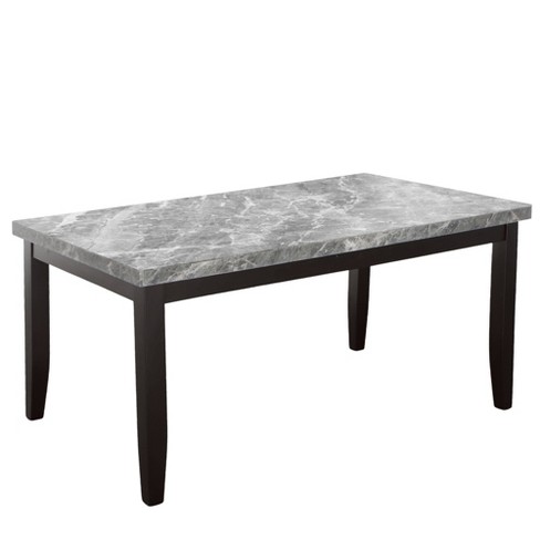 Napoli Marble Top Dining Table Gray - Steve Silver Co. : Target