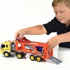 Maxx Action Vehicle Transport Playset - Semi Truck With 4 Mini Pickup ...