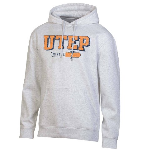Ncaa Utep Miners Gray Fleece Hooded Sweatshirt : Target