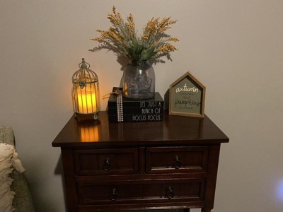 Kendra 3 Drawer Hall Table With Shelf Cherry - Breighton Home : Target