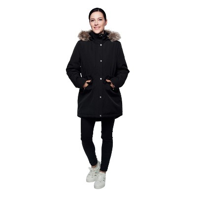 Rokka&rolla Women's Mini Fur Lined Parka Coat : Target