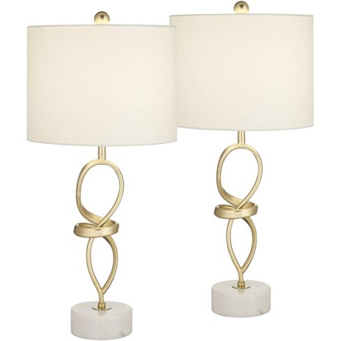 360 Lighting Liza 26 1/2" Tall Luxe Modern Glam Table Lamps Set Of 2 ...