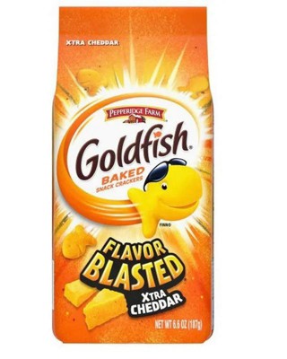 Pepperidge Farm Goldfish Flavor Blasted Extra Cheddar Snack Crackers ...