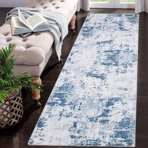 Modern Abstract Rug Machine Washable Printed Rug Soft Foldable Accent ...