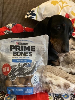 Purina Prime Bones Mini Knotted Rawhide Free With Natural Duck Chewy ...