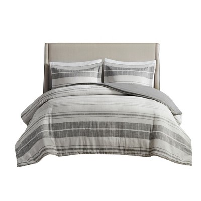 Gracie Mills Modesto Printed Cotton Comforter Set With Chenille - King ...