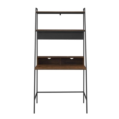 Denton Ladder Desk Walnut/black - Buylateral : Target