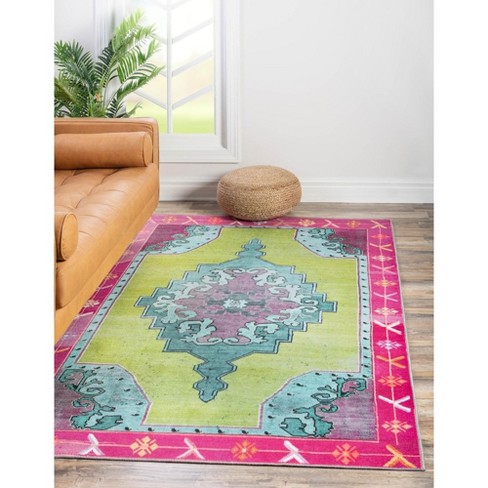 Unique Loom 8' 4 X 12' 0 Thomas Timeless Green Rectangle Area Rug : Target