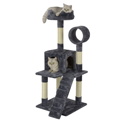 Go Pet Club 48" Classic Cat Tree Condo With Sisal Covered Posts F06 ...