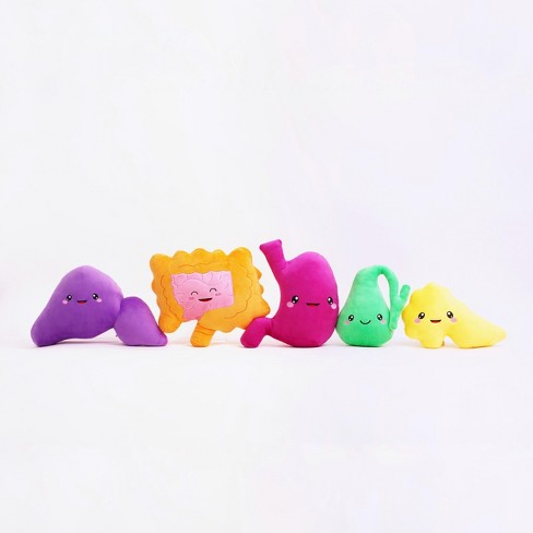 Nerdbugs Digestive System Bundle Organ Plush Toy : Target