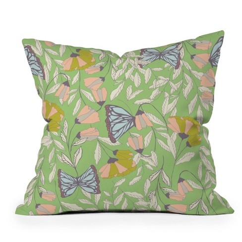 Deny Designs Bluelela Monarch Garden 006 Indoor Throw Pillow : Target