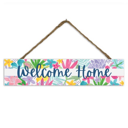 Creative Products Welcome Home Tropical 17 X 3.5 Outdoor/indoor Hanging ...
