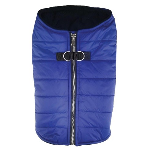 Doggie Design Zip-up Dog Puffer Vest - Navy Blue(medium) : Target