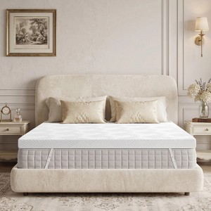 Dyonery Cooling Gel Memory Foam Mattress Topper, High-Density, Washable ...
