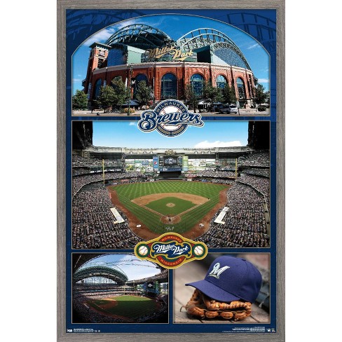 Trends International Mlb Milwaukee Brewers - Miller Park Framed Wall ...