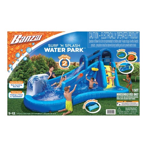 Banzai: Surf N' Splash Inflatable Water Park And Splash Slide : Target