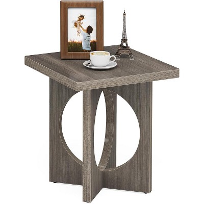 Tribesigns Square Accent Tables With Unique Circular Cutouts And X ...